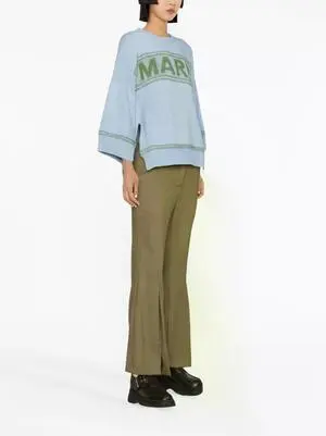 Marni Intarsia-logo Virgin Wool Sweater