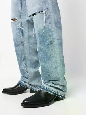 Cotton Citizen Kate Straight-leg Ripped Jeans