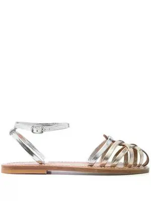 K.JACQUES Cyrenia Round-toe Sandals - Silver