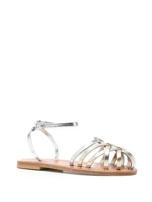K.JACQUES Cyrenia Round-toe Sandals - Silver