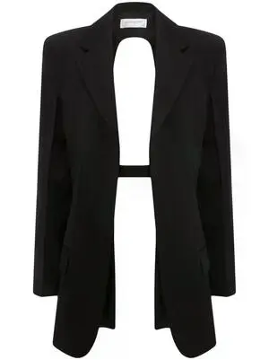 Victoria Beckham Open-back Single-breasted Blazer