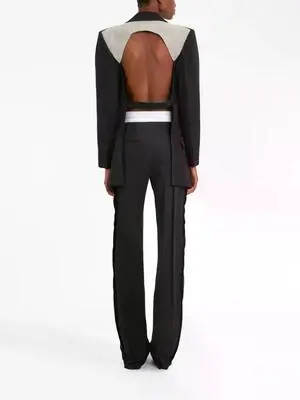 Victoria Beckham Open-back Single-breasted Blazer