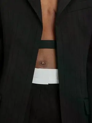 Victoria Beckham Open-back Single-breasted Blazer