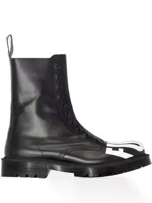 VTMNTS Slogan-print Army Boots