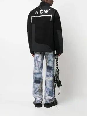 A-COLD-WALL* Bonded Axis Panelled Fleece Jacket - Black