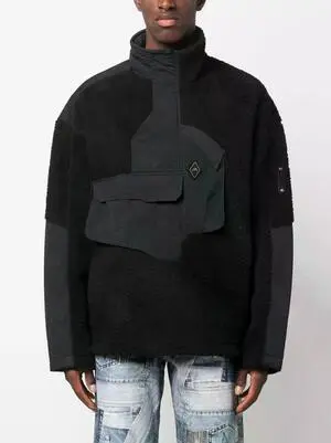 A-COLD-WALL* Bonded Axis Panelled Fleece Jacket - Black