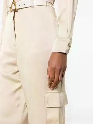 Michael Kors Straight-leg Satin-finish Trousers