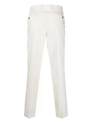 DELL'OGLIO Slim-cut Chino Trousers - Neutrals