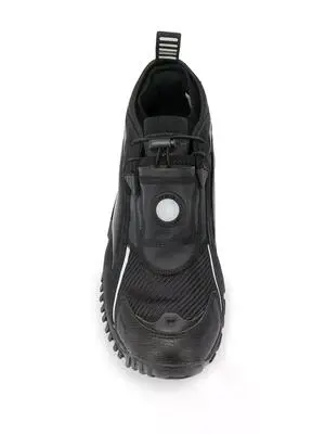 Random Identities Contrast Panel Toggle Sneakers - Black