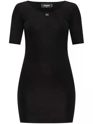 Dsquared2 Logo-plaque Mini Dress