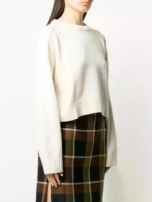 Loulou De Saison Cropped Knit Jumper - Neutrals