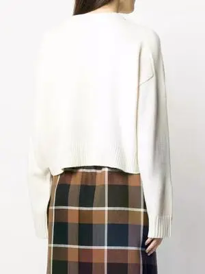 Loulou De Saison Cropped Knit Jumper - Neutrals
