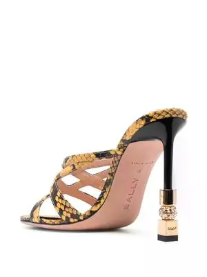 Bally 110mm Snakeskin-print High Heel Sandals