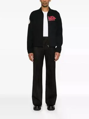 MIDNIGHT RODEO Pinstripe Flared Trousers