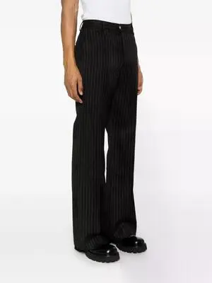 MIDNIGHT RODEO Pinstripe Flared Trousers