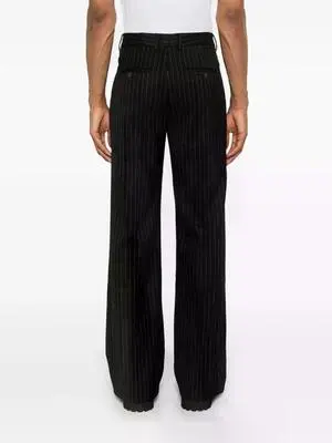 MIDNIGHT RODEO Pinstripe Flared Trousers