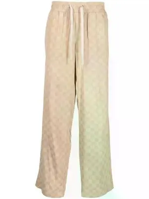 MISBHV Logo-print Wide-leg Trousers - Neutrals