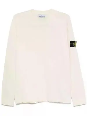 Stone Island Compass-Badge Sweater Neutrals