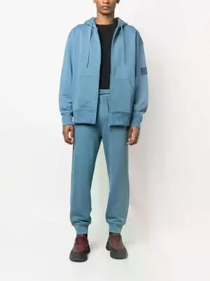 Y3 Organic-cotton Track Pants - Blue