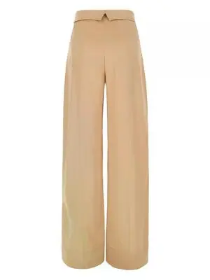 Alberta Ferretti Concealed-fastening Palazzo Trousers