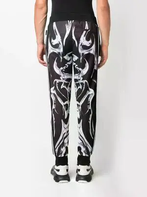 Philipp Plein Chrome Abstract-pattern Track Pants