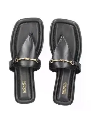 Michael Kors Lena Thong Sandals - Black