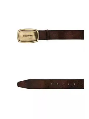 Dsquared2 Logo Plaque Buckle Belt