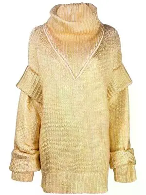 Philipp Plein Maxi Hexagon Metallic Pullover