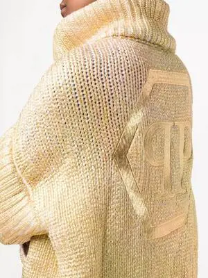 Philipp Plein Maxi Hexagon Metallic Pullover