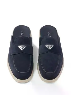Prada Suede Slip-on Mules
