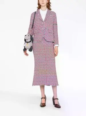 Thom Browne Check-pattern Tweed Jacket