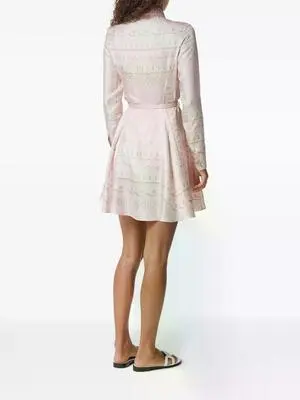 Versace Treasure Silk Midi Shirt Dress