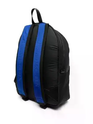 Alexander McQueen Logo Print Backpack - Black