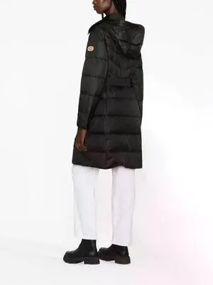 TWINSET Hooded Belted Puffer Coat