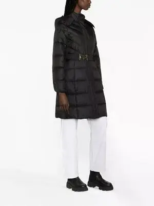TWINSET Hooded Belted Puffer Coat