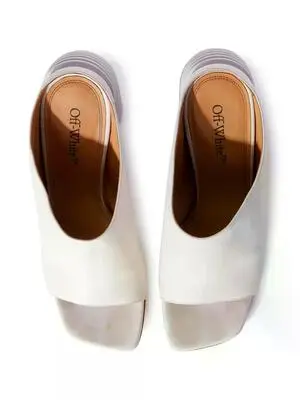 Off-White Leather Mules