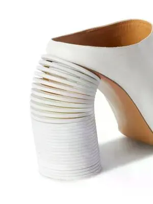 Off-White Leather Mules