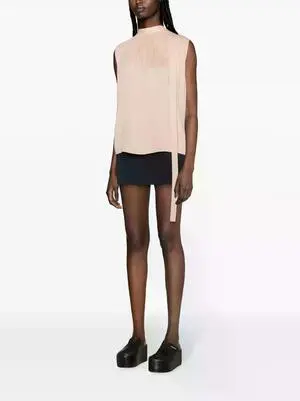 Givenchy Silk Mock-neck Blouse