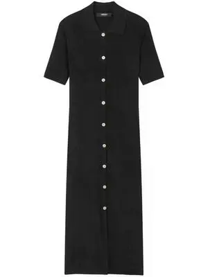 Versace Medusa Head-buttoned Knitted Dress