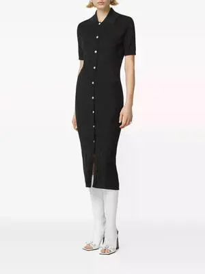 Versace Medusa Head-buttoned Knitted Dress