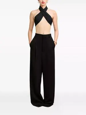 AMI Paris Silk Wrap Top