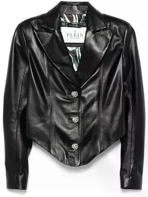 Philipp Plein Leather Blazer