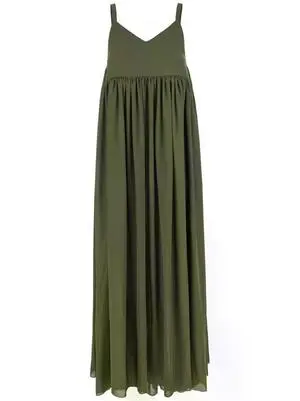 BALLANTYNE V-neck Maxi Dress - Green