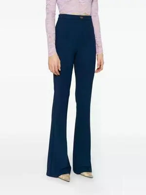 Elisabetta Franchi Crepe Flared Trousers