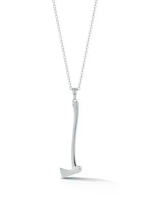 Mateo Axe Pendant Necklace - Silver