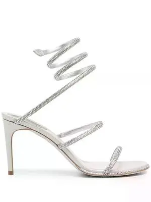 Rene Caovilla Cleo Wrap Sandals - Silver