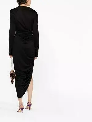 Alexander Wang Asymmetric V-neck Dress