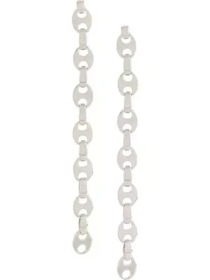 Rabanne Chain Link Earrings - Silver