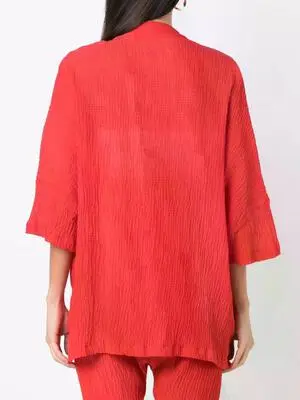 AMIR SLAMA Crinkled-finish Silk Shirt