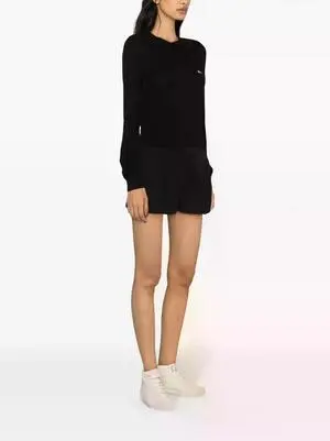 Palm Angels Logo-embroidered Cropped Jumper
